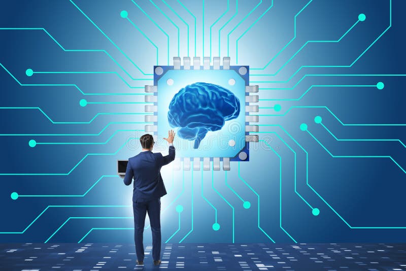 Concept of AI - Artificial Intelligence in Action Stock Photo - Image ...