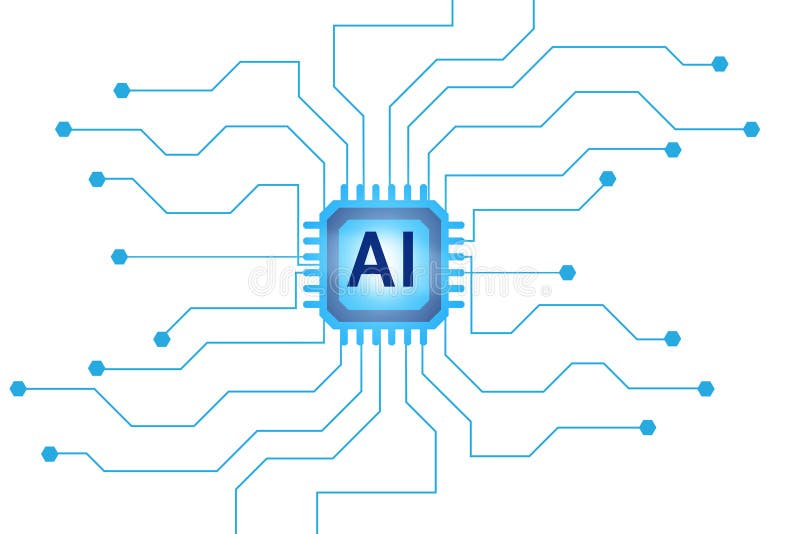 Concept of AI - Artificial Intelligence in Action Stock Illustration ... Concept of AI - Artificial Intelligence in Action Stock Illustration ...