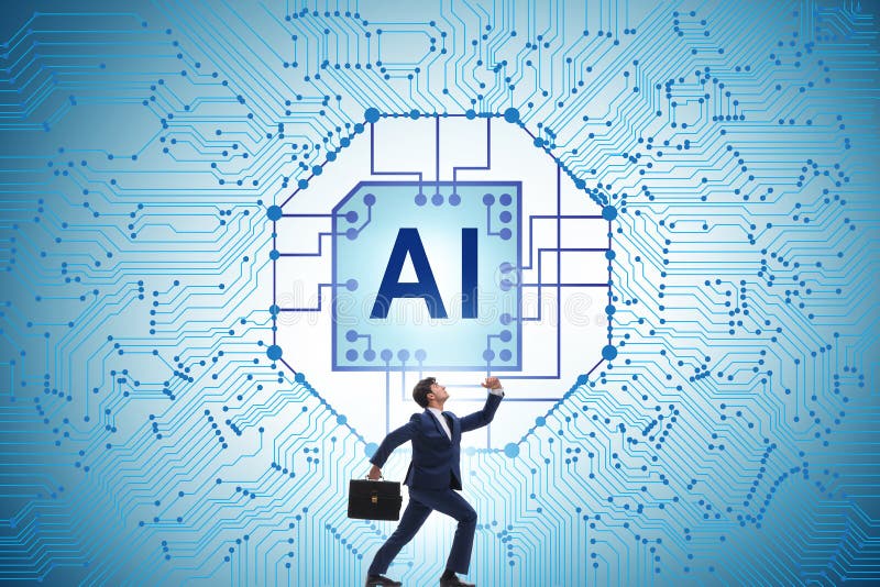 Concept of AI - Artificial Intelligence in Action Stock Image - Image ... Concept of AI - Artificial Intelligence in Action Stock Image - Image ...
