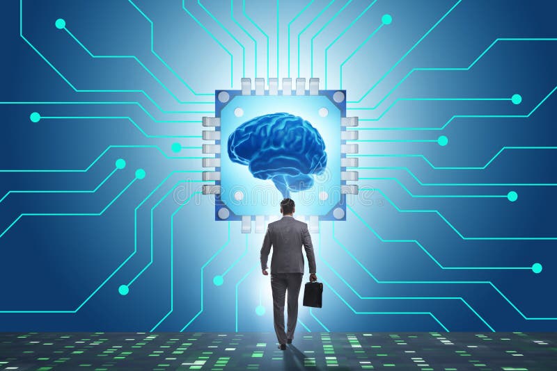 Concept of AI - Artificial Intelligence in Action Stock Photo - Image ...