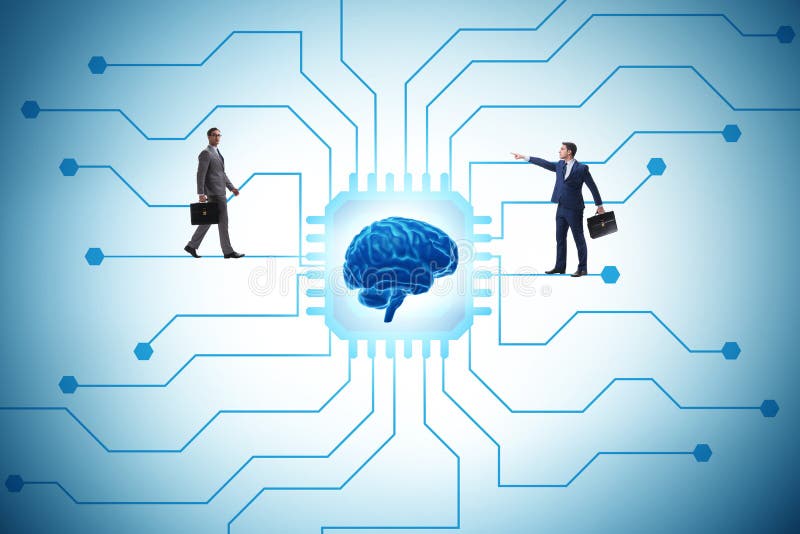 Concept of AI - Artificial Intelligence in Action Stock Image - Image ... Concept of AI - Artificial Intelligence in Action Stock Image - Image ...