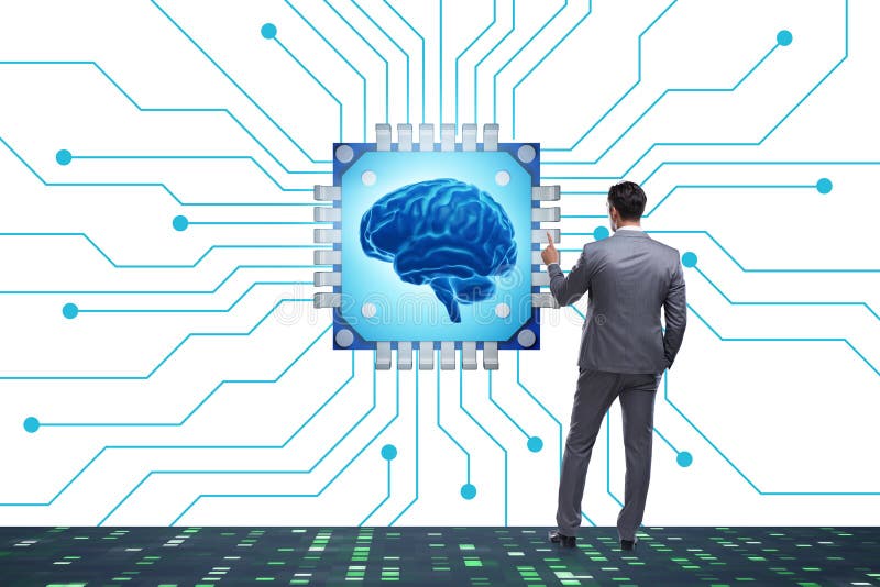 Concept of AI - Artificial Intelligence in Action Stock Photo - Image ...