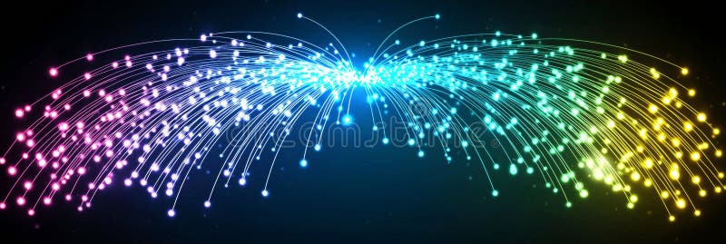 The Concept of AI Technology, Digital Communication, 5G, and Science is ...