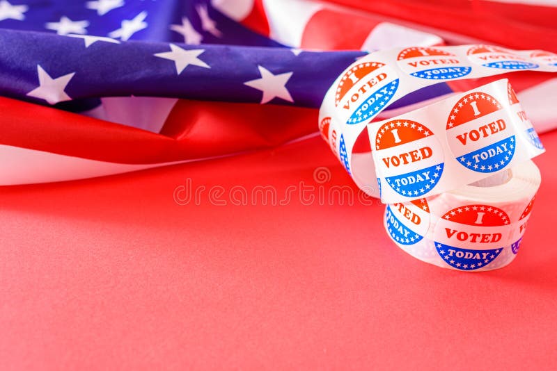 Concept of American Patriotism when Voting in an Election Stock Image ...