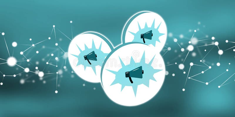 Concept of announcement stock illustration. Illustration of ...