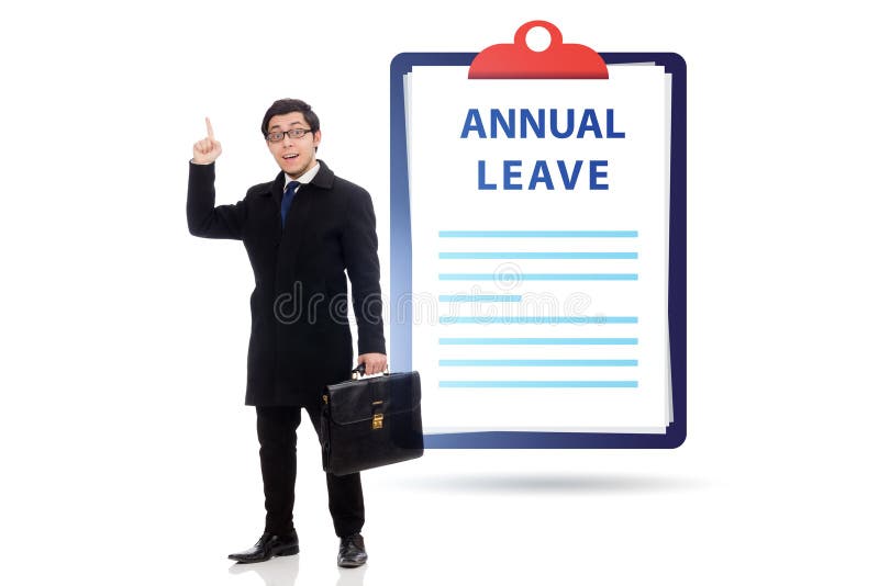 Concept of Annual Vacation and Leave Stock Photo - Image of employee ...