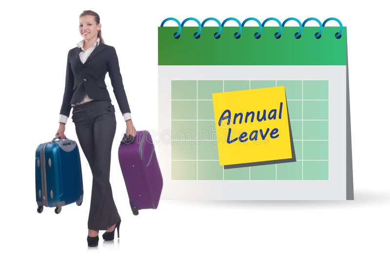 Concept of Annual Vacation and Leave Stock Photo - Image of paper ...