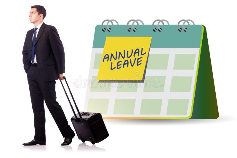 Concept of Annual Vacation and Leave Stock Photo - Image of planner ...
