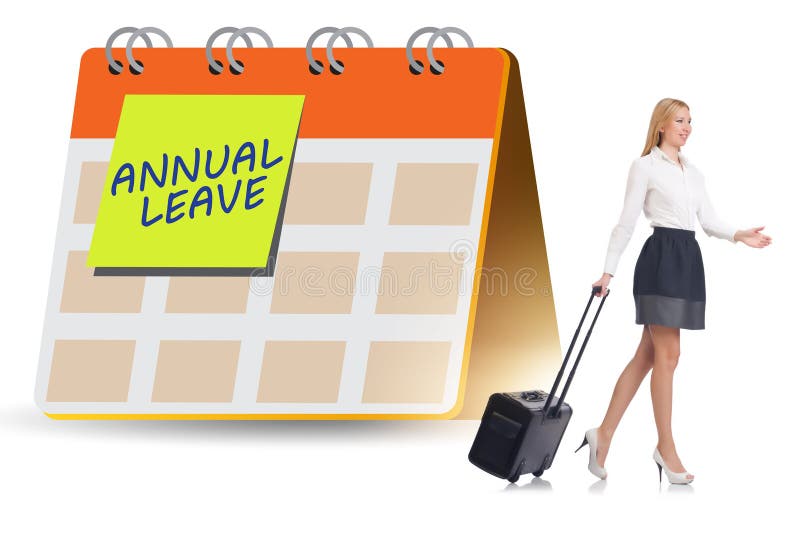 Concept of Annual Vacation and Leave Stock Image - Image of time ...