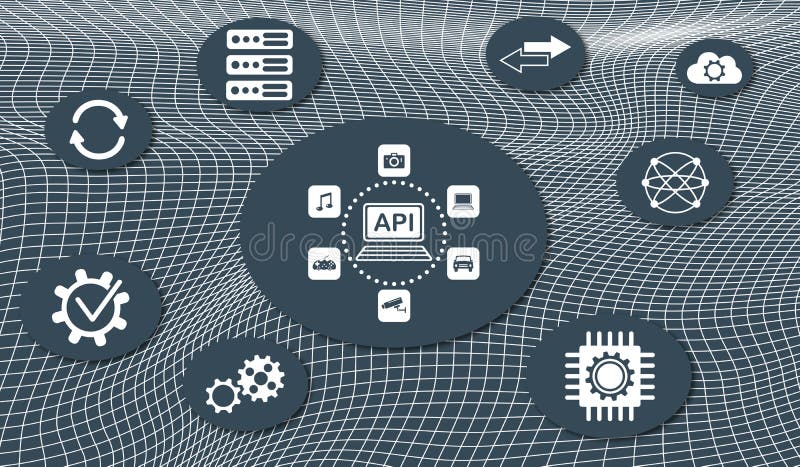 Concept of api stock illustration. Illustration of program - 260335353