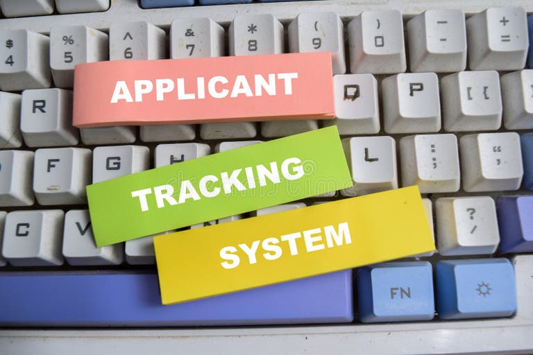 Concept of Applicant, Tracking, and System Write on Sticky Notes ...