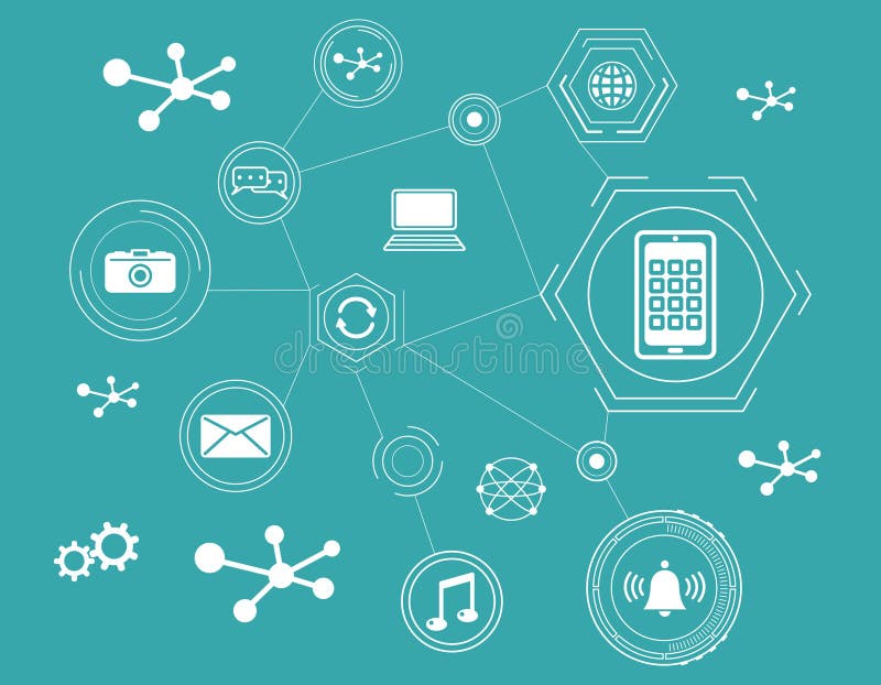 Concept of apps stock illustration. Illustration of tablet - 269810288