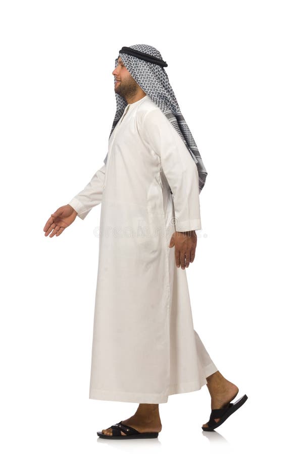 Concept with Arab Man Isolated Stock Image - Image of middle, eastern ...