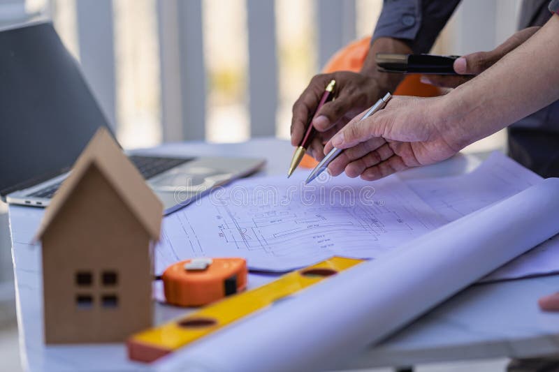 Concept Architect, Engineer, Team Holding Pen, Pointing Architect ...