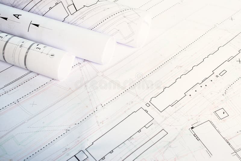The Concept of Architecture. Construction Blueprints Plans Drawings ...