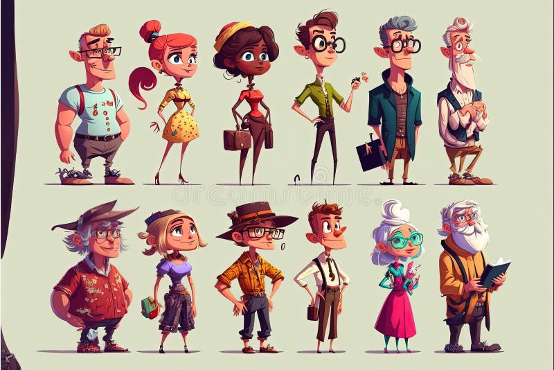 Concept Art Characters. Avatar Character Illustrations. Generative Ai ...