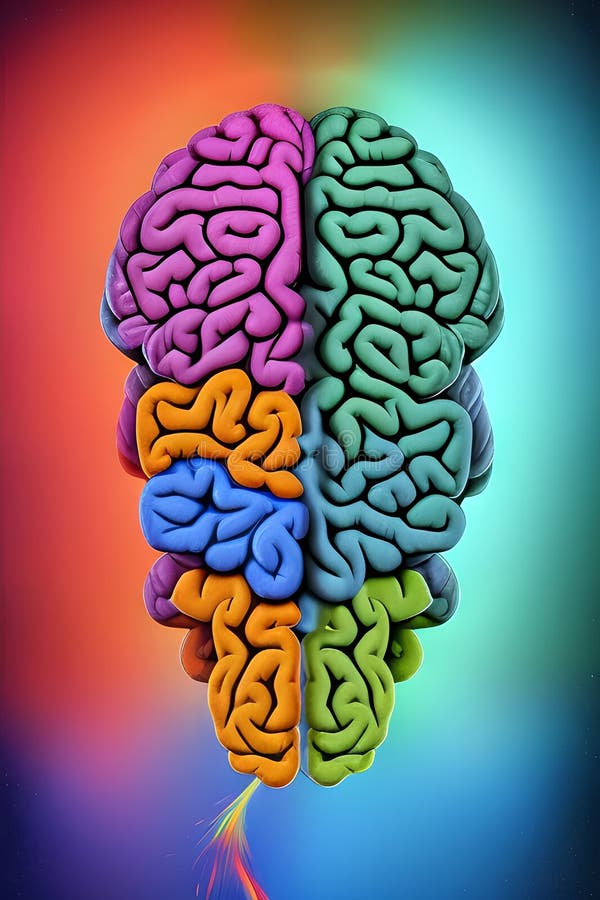 Concept Art of an Exploding White Brain Filled with Knowledge and ...