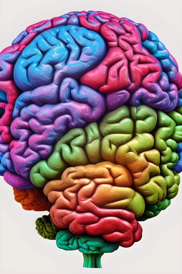 Concept Art of an Exploding White Brain Filled with Knowledge and ...