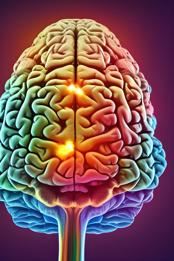 Concept Art of an Exploding White Brain Filled with Knowledge and ...