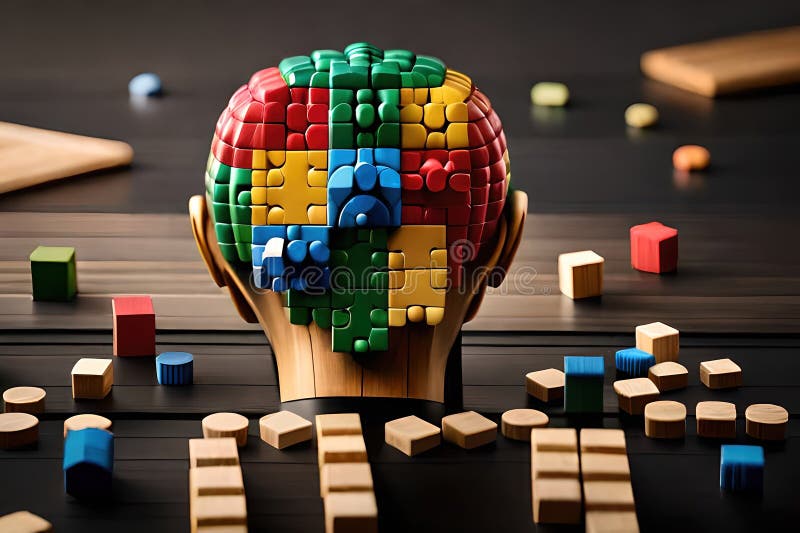 Concept Art Of A Human Brain Exploding With Knowledge And Creativity Generative Ai Stock