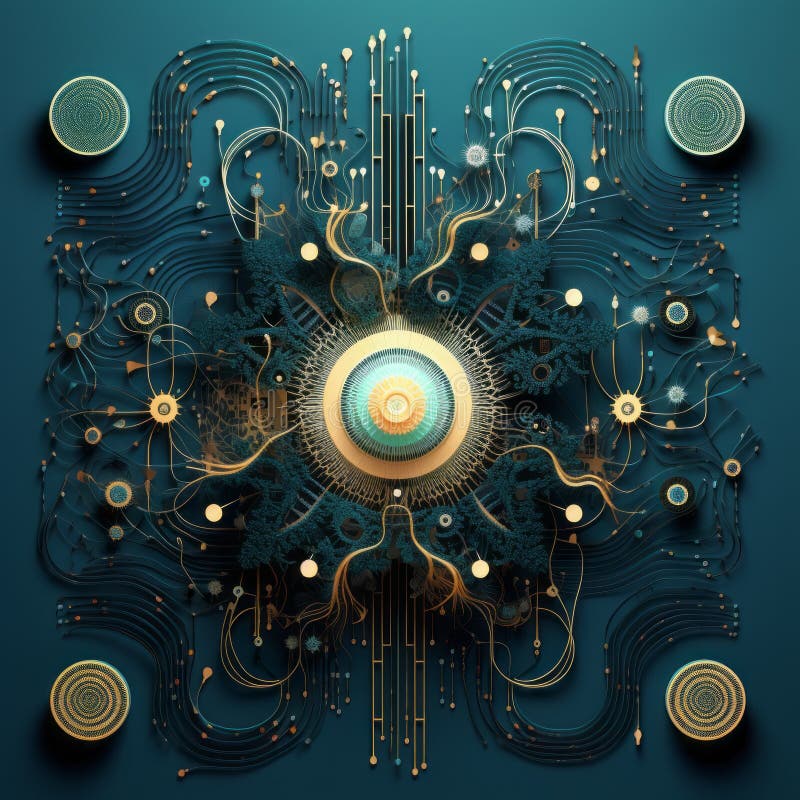 Biomimicry-inspired Iot Devices Background with Lace Patterns Stock ...