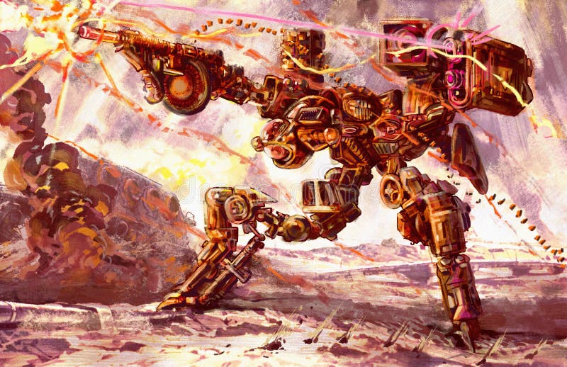Battle Mech Concept Art Stock Illustrations – 149 Battle Mech Concept ...