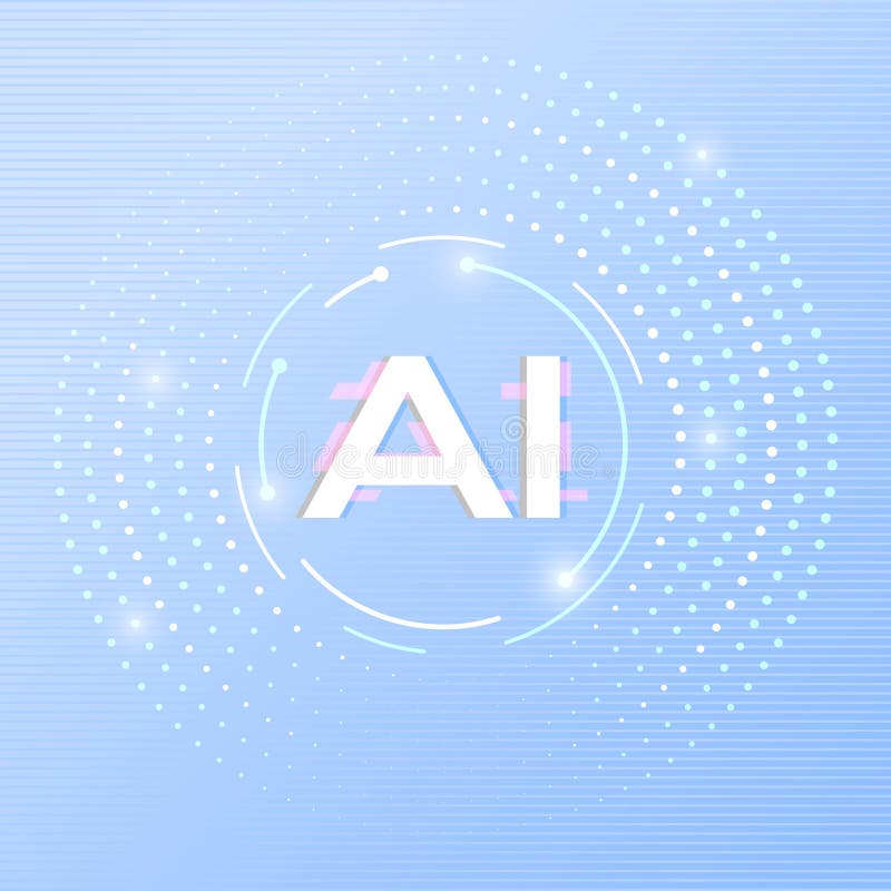 The Concept of Artificial Intelligence AI Stock Vector - Illustration ...