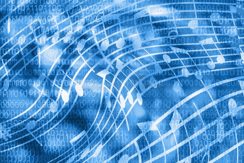 Musical Note Binary Code Background Stock Illustrations – 21 Musical ...