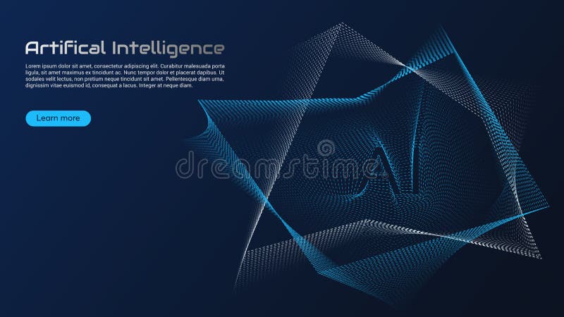 Concept, Artificial Intelligence, High Technologies of the Future. Vector Illustration with ...