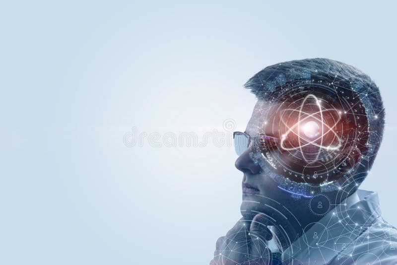 Concept of Artificial Intelligence and Research in Science Stock Photo ...
