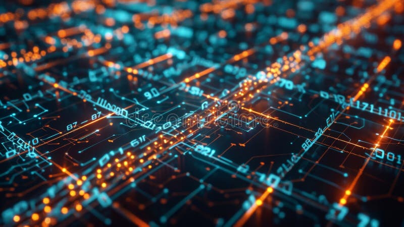 A Concept Artwork of Data Blocks Forming a Chain Showcasing the ...