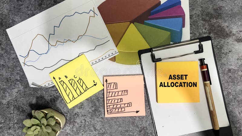 Concept Asset Allocation Write Sticky Notes Isolated Wooden Table Stock ...