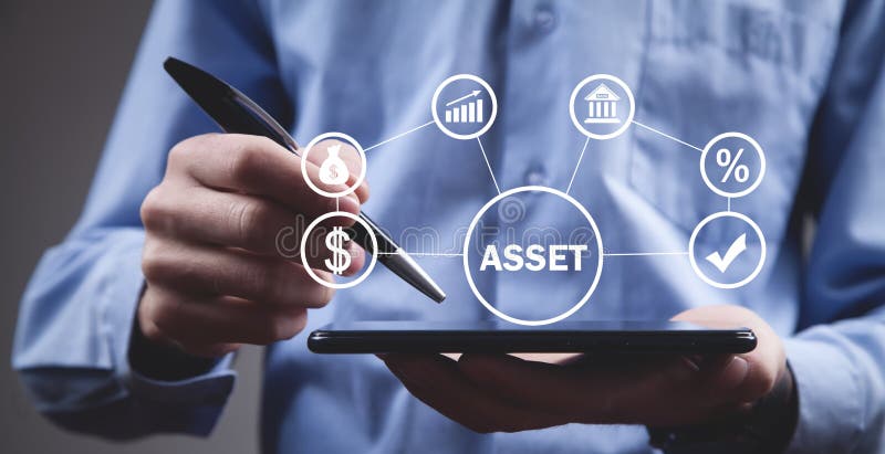 Concept of Asset. Business Concept Stock Photo - Image of report ...