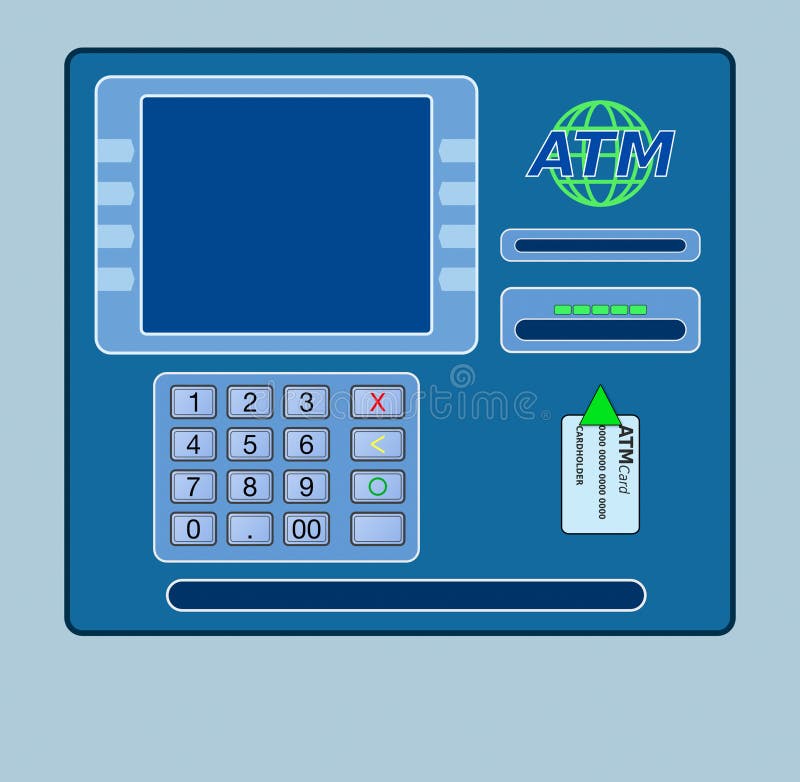 Concept of atm stock illustration. Illustration of security - 68176389