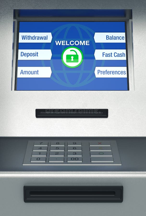 Atm Machine Front View Stock Illustrations – 73 Atm Machine Front View ...