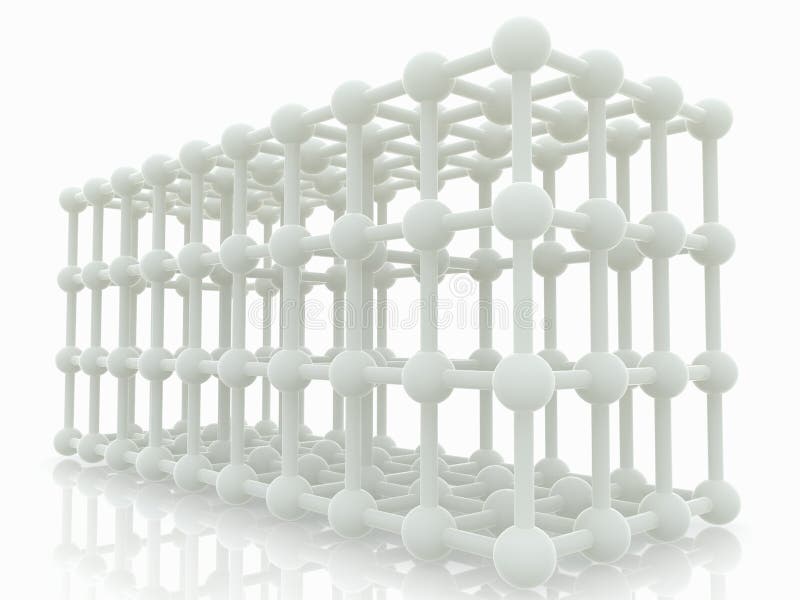 Atomic Grid of matter. stock illustration. Illustration of chemistry - 181190447