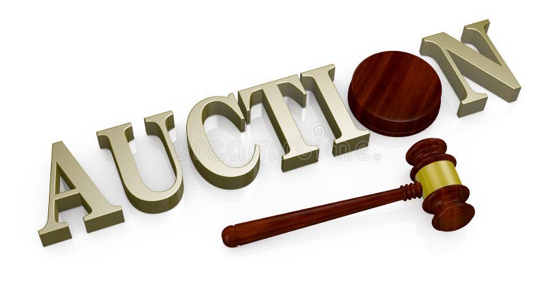 Concept of auction stock illustration. Illustration of business - 24444779
