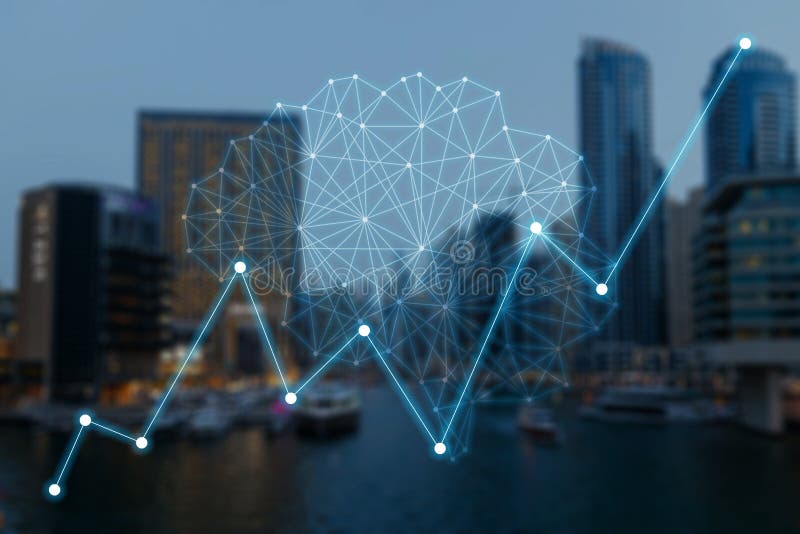 Concept Augmented Analytics Stock Illustration - Illustration of ...