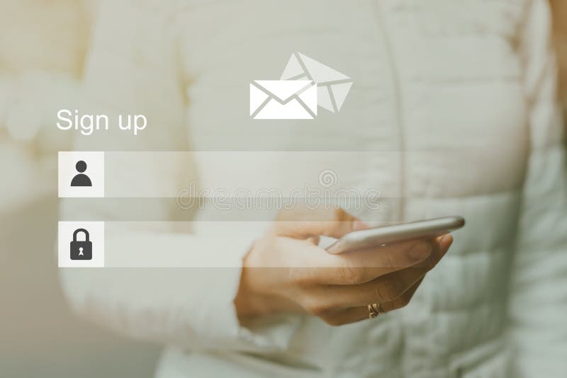 The Concept of Authorization Sign Up in a System, Site, Email or Social ...