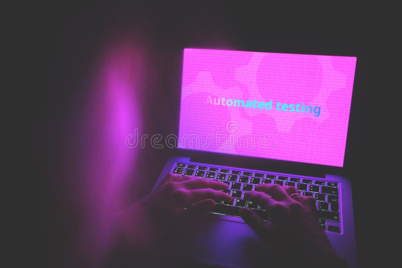 Concept Automated Testing in Programming and Coding Stock Image - Image ...