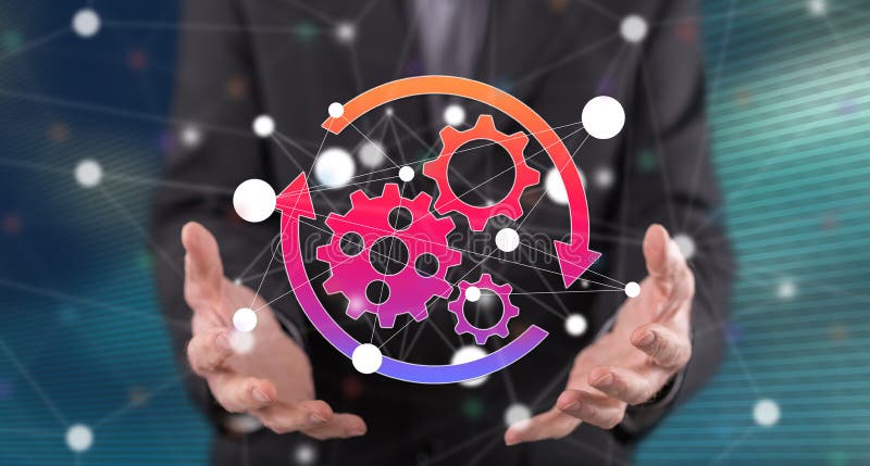 Concept of automation stock image. Image of business - 320191195