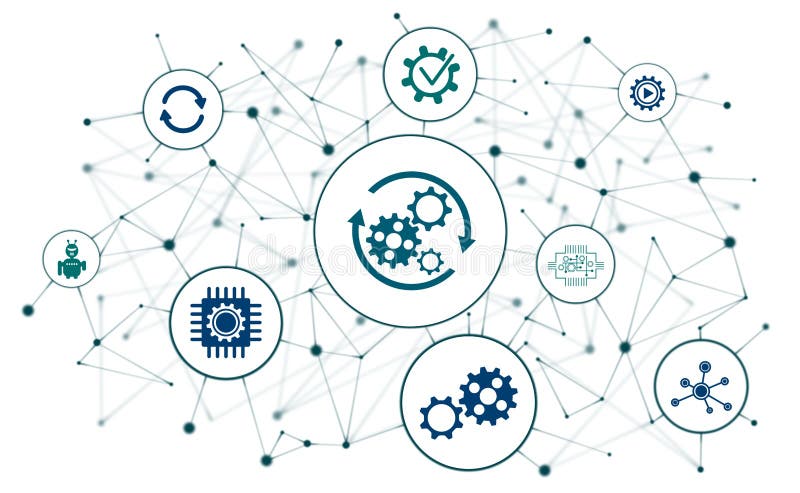 Concept of automation stock image. Image of business - 320191195