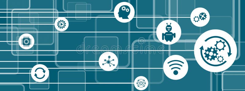 Concept of automation stock illustration. Illustration of network ...