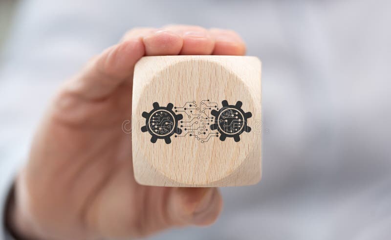 Concept of automation stock photo. Image of cube, manufacturing - 266229434