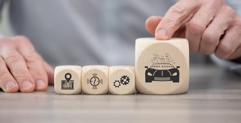 Concept of autonomous car stock photo. Image of road - 325891294