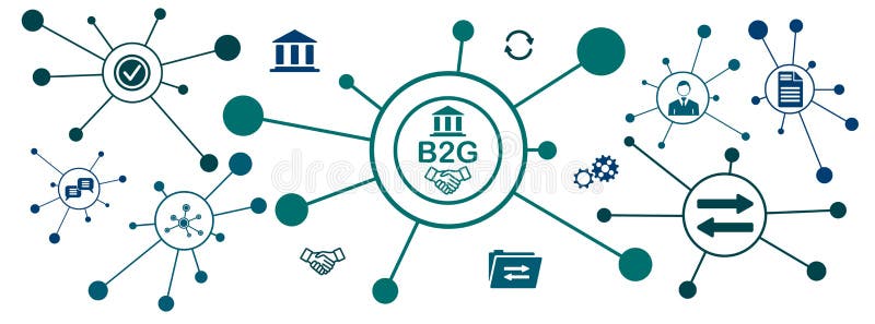 Concept of b2g stock illustration. Illustration of network - 228335422
