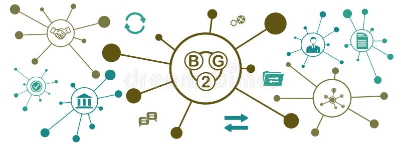 Concept of b2g stock illustration. Illustration of communication ...