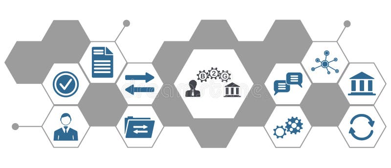 Concept of b2g stock illustration. Illustration of company - 235409730