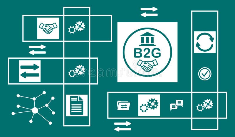Concept of b2g stock illustration. Illustration of symbol - 247956044