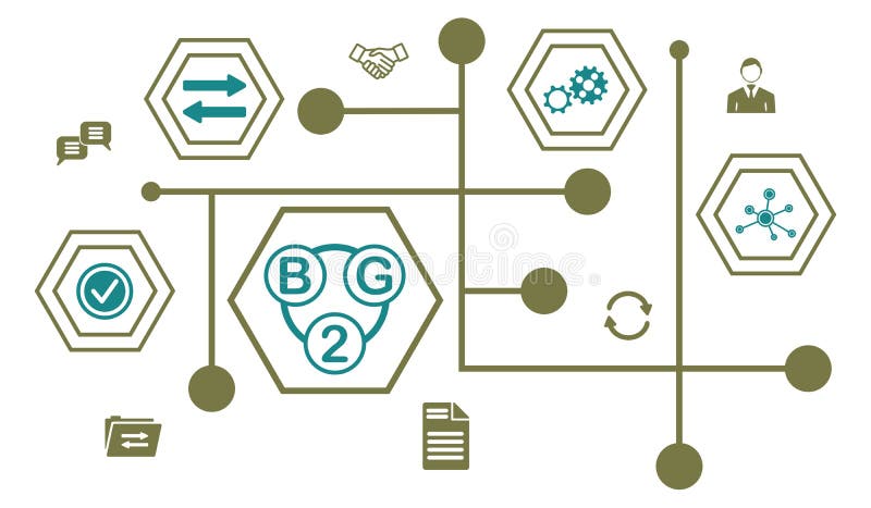 Concept of b2g stock illustration. Illustration of symbol - 254318811